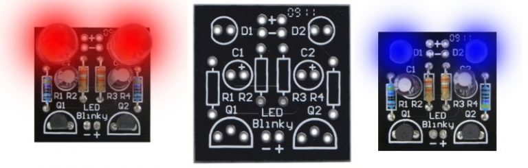 LED Blinky - Dual LED Flasher in a Do-It-Yourself Kit